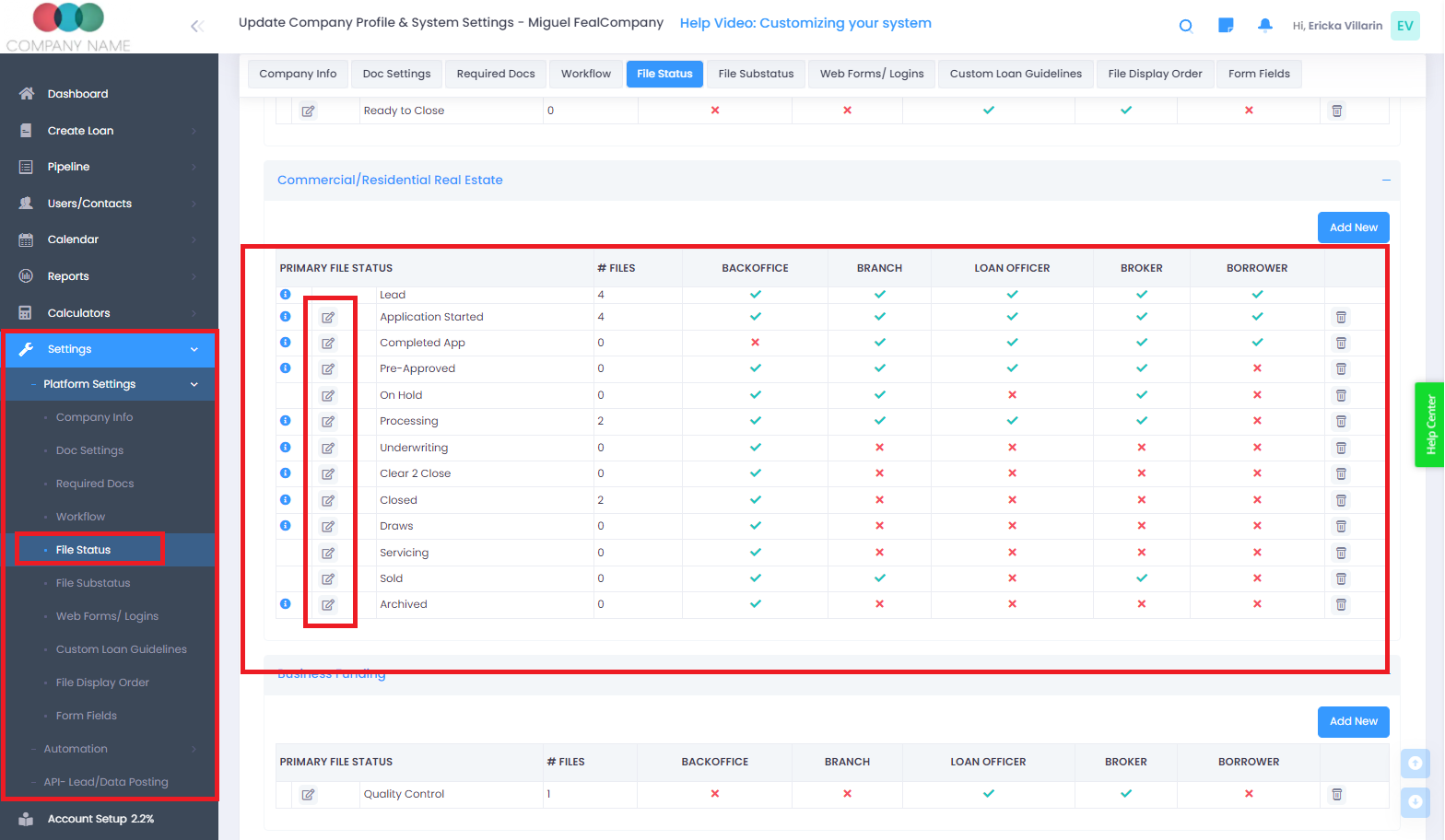 Setting User Permission Based On Primary File Status